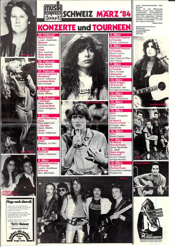 1984 — Alvin Lee Band on Tour - Alvin Lee